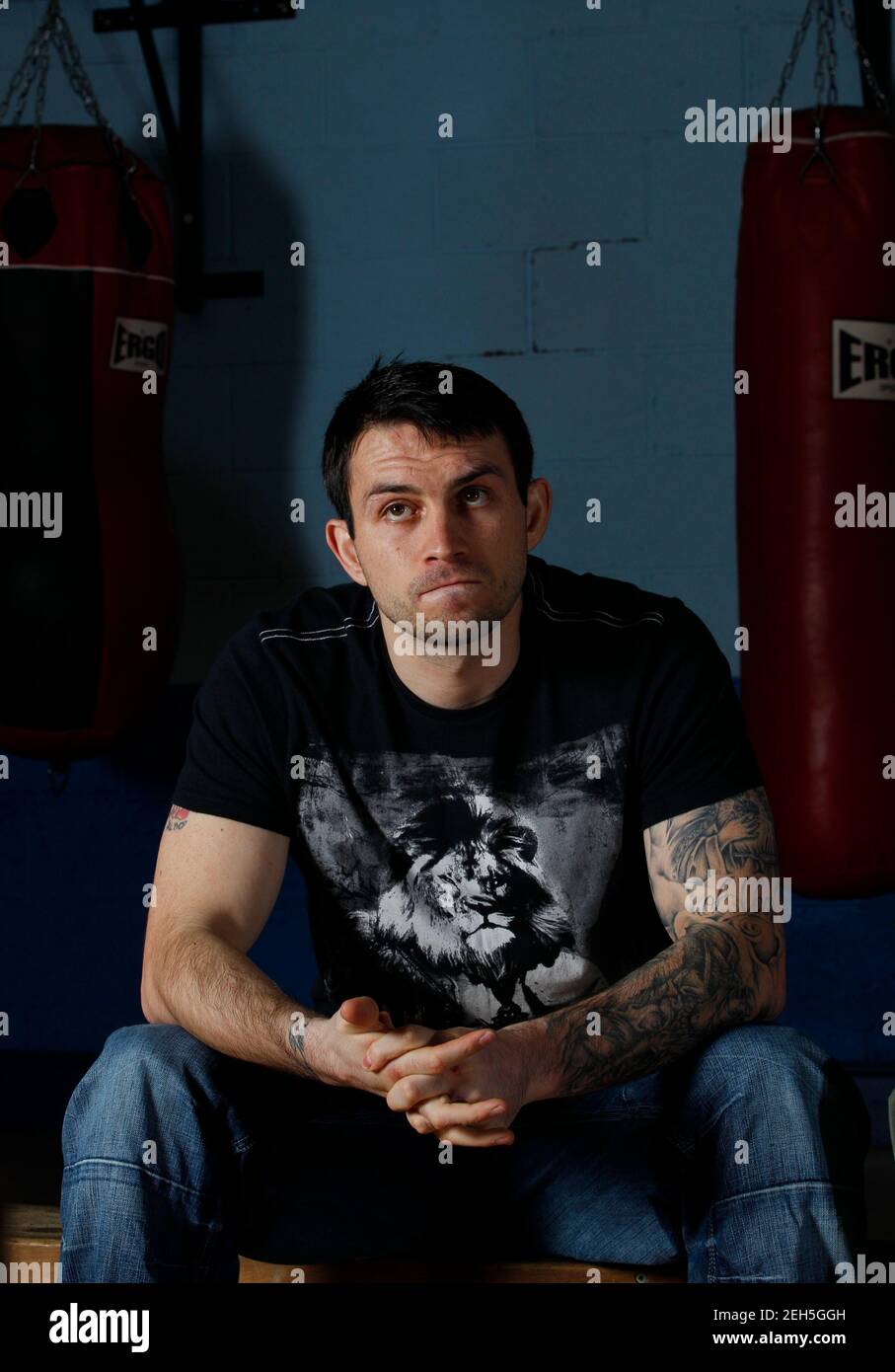 Boxing British Middleweight Boxing Champion High Resolution Stock ...
