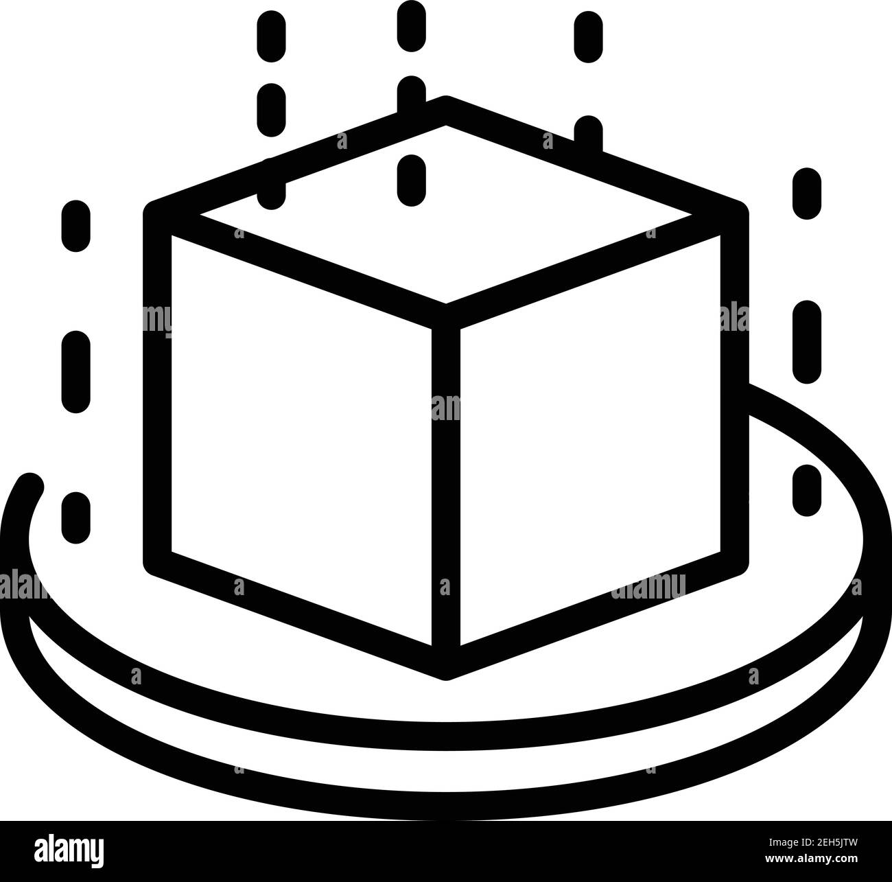 Cube interaction icon. Outline cube interaction vector icon for web ... Cube interaction icon. Outline cube interaction vector icon for web ...