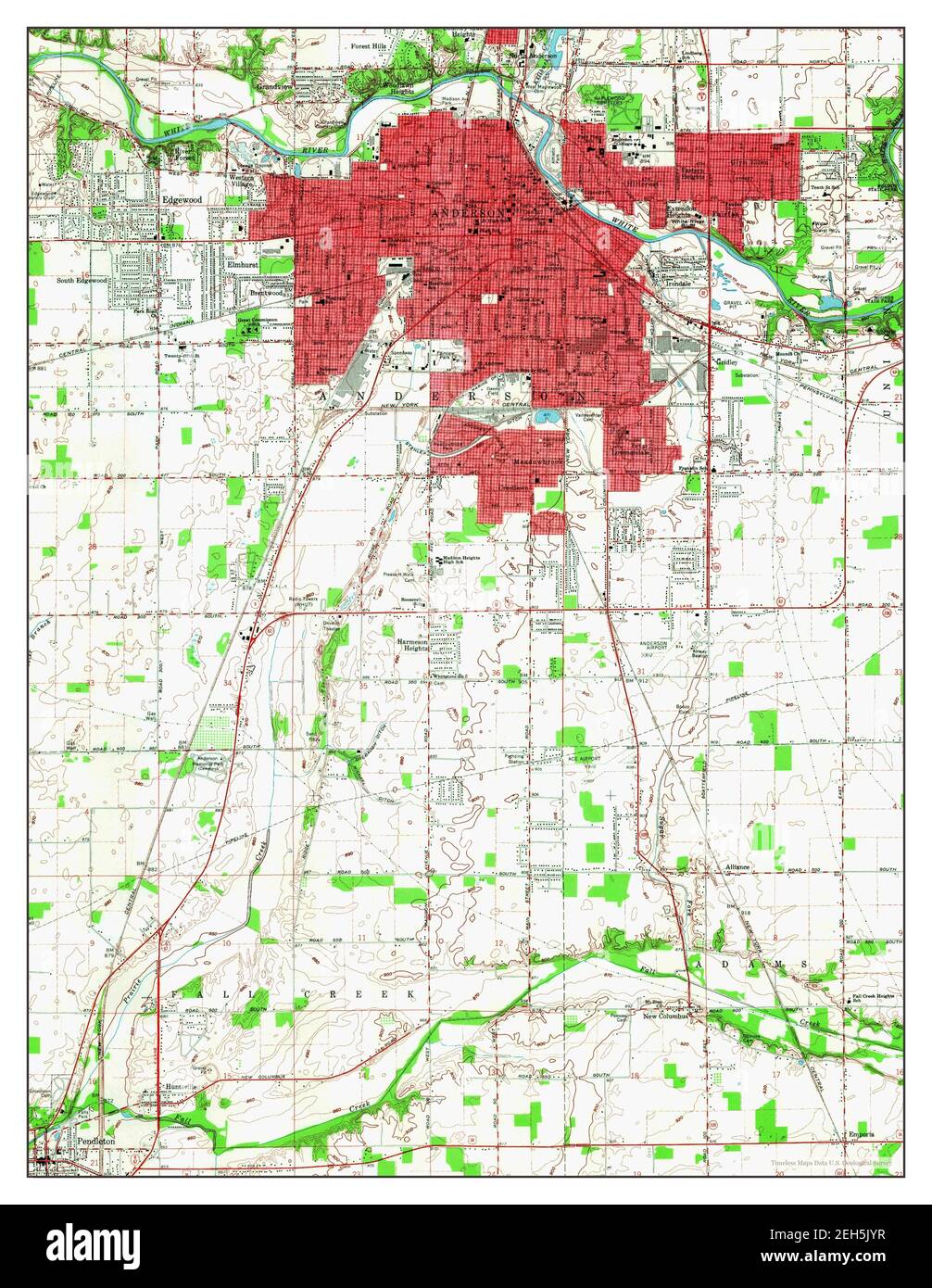 Anderson Indiana Zip Code Map New Lancaster, Indiana ZIP Code United
