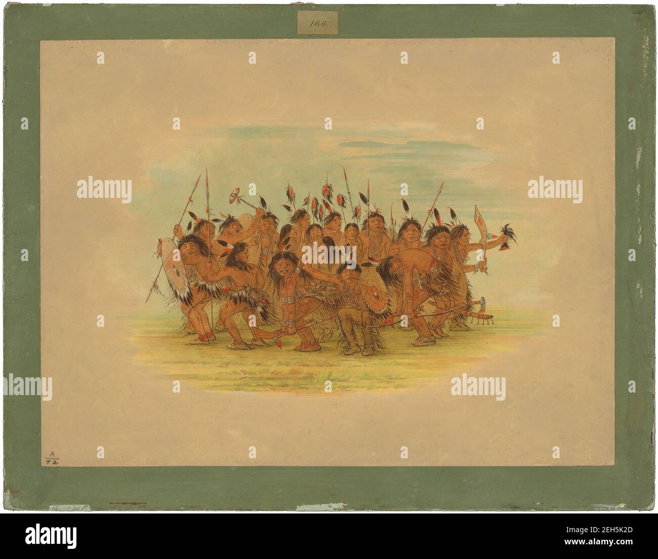 Scalp Dance - Sioux, 1861. Warriors perform a scalp dance to report on ...