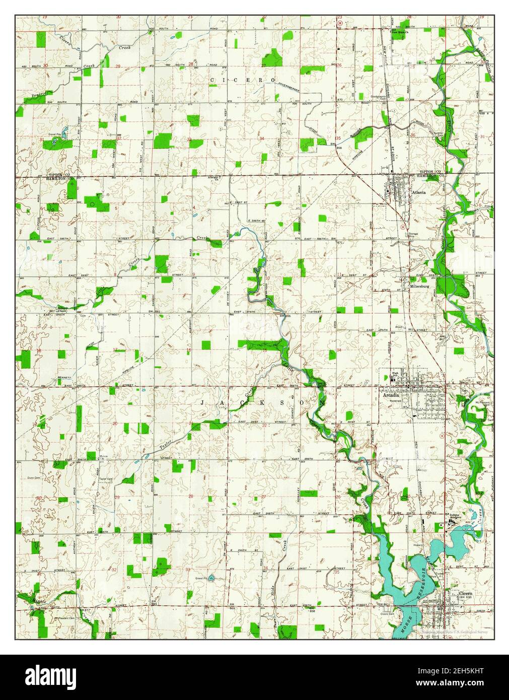 Arcadia, Indiana, map 1961, 1:24000, United States of America by ...