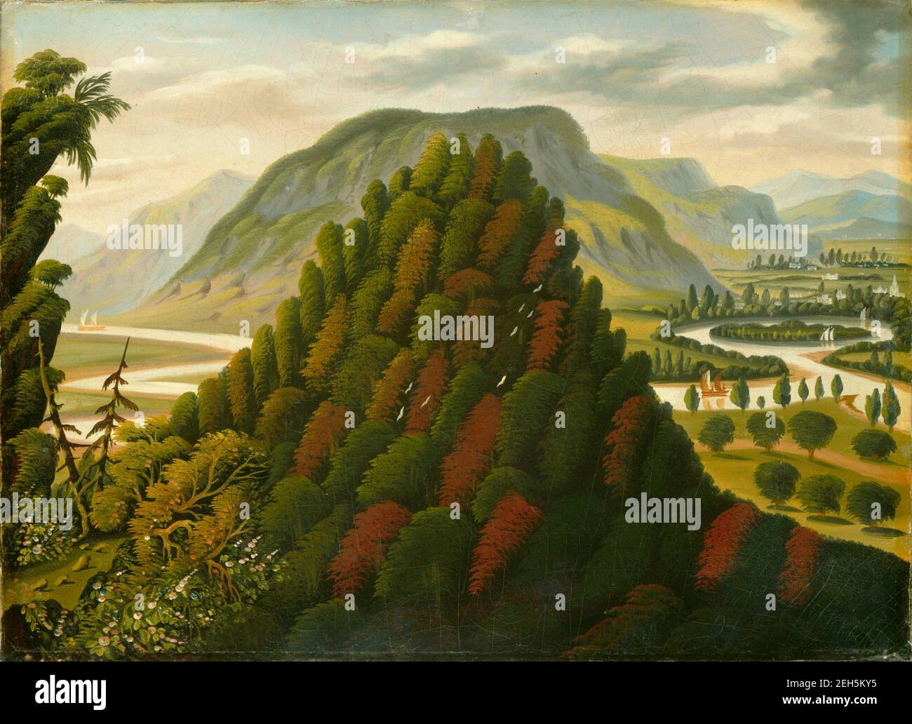 The Connecticut Valley, mid 19th century Stock Photo - Alamy
