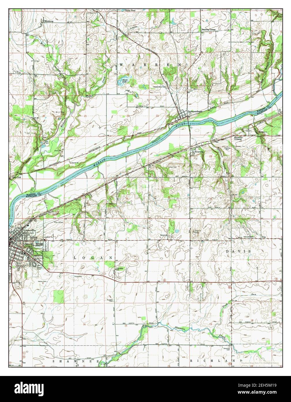Attica, Indiana, map 1962, 1:24000, United States of America by ...