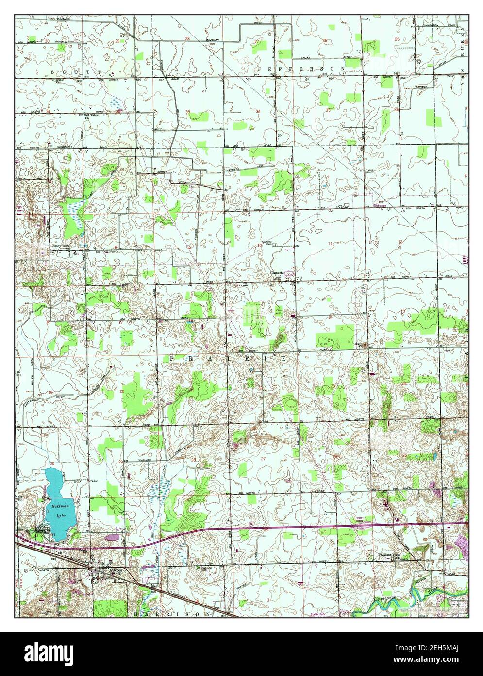 Atwood, Indiana, map 1959, 1:24000, United States of America by ...