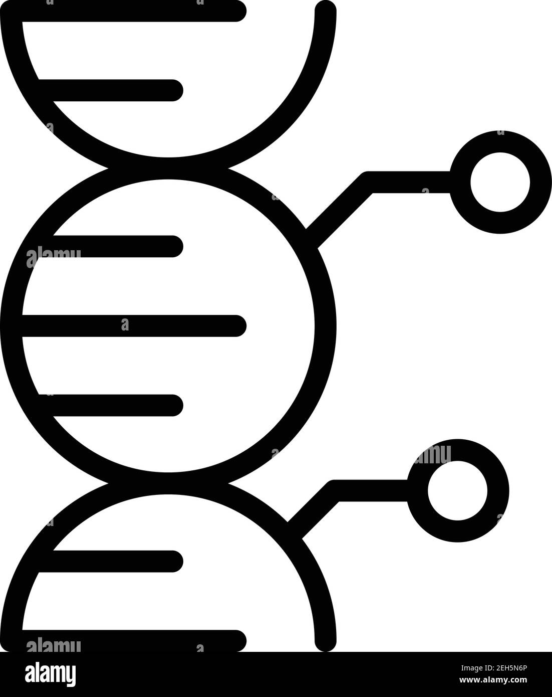 Genome icon. Outline genome vector icon for web design isolated on ...