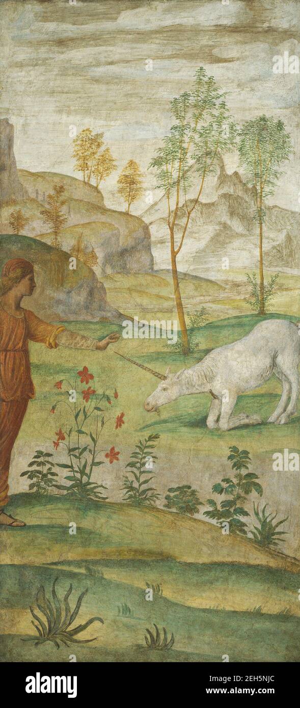 Procris and the Unicorn, c. 1520/1522 Stock Photo - Alamy