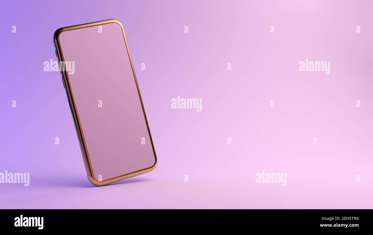 Golden smartphone hi-res stock photography and images - Alamy