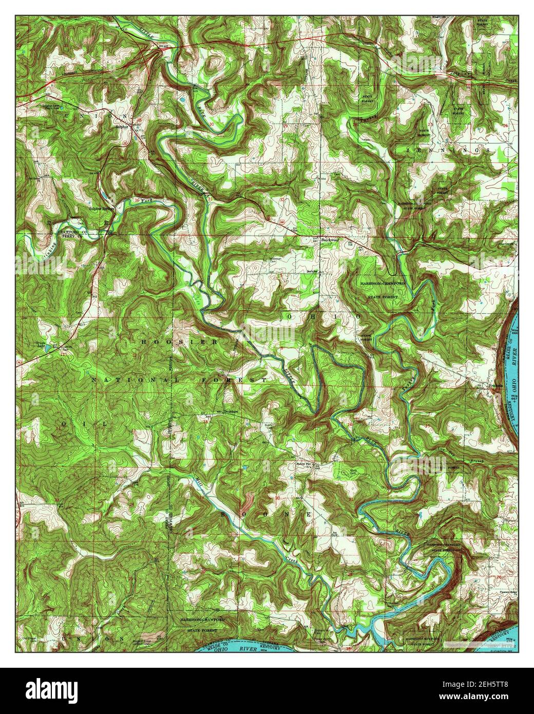 Beechwood, Indiana, map 1970, 1:24000, United States of America by ...