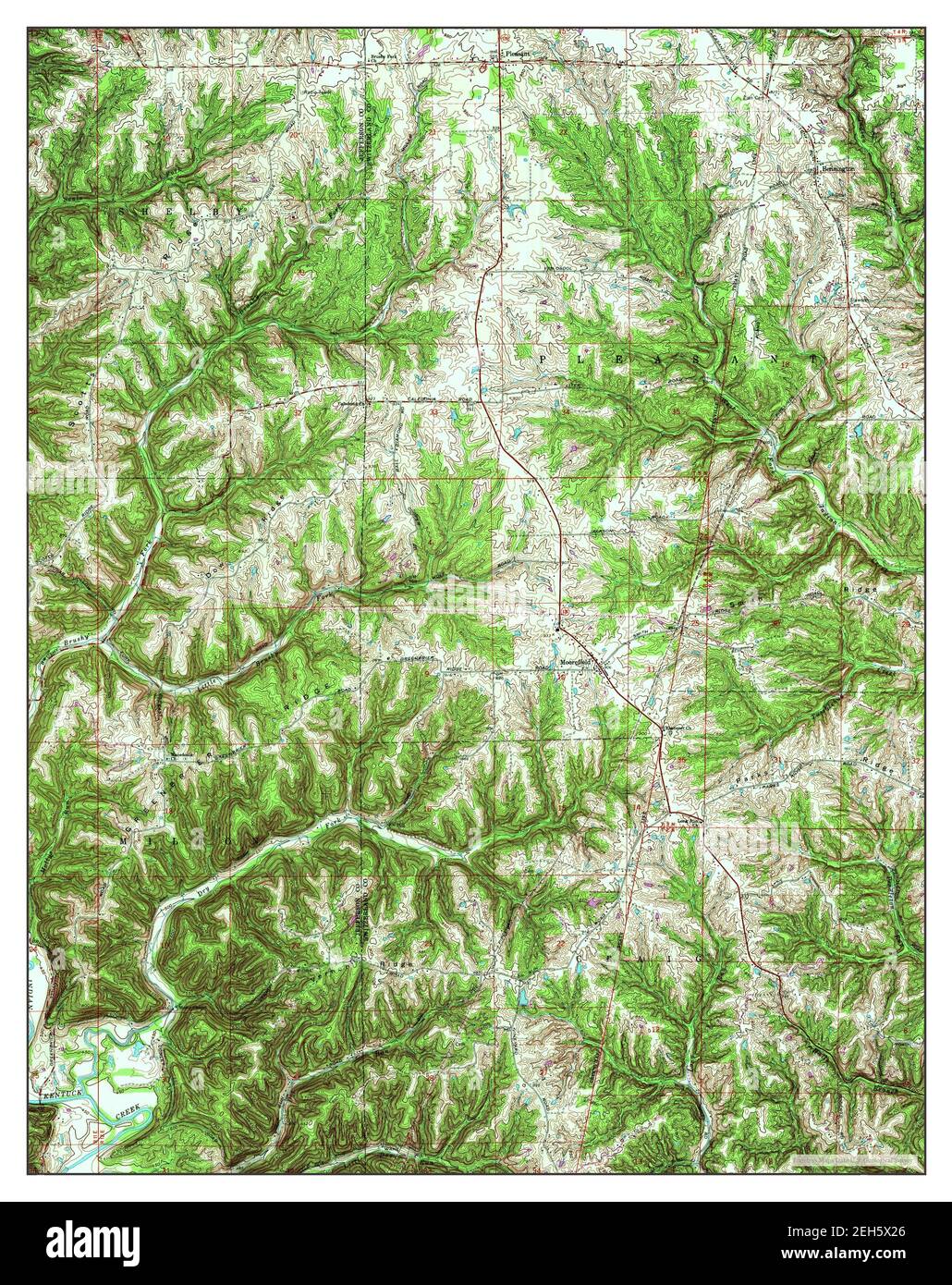 Bennington, Indiana, map 1971, 1:24000, United States of America by ...