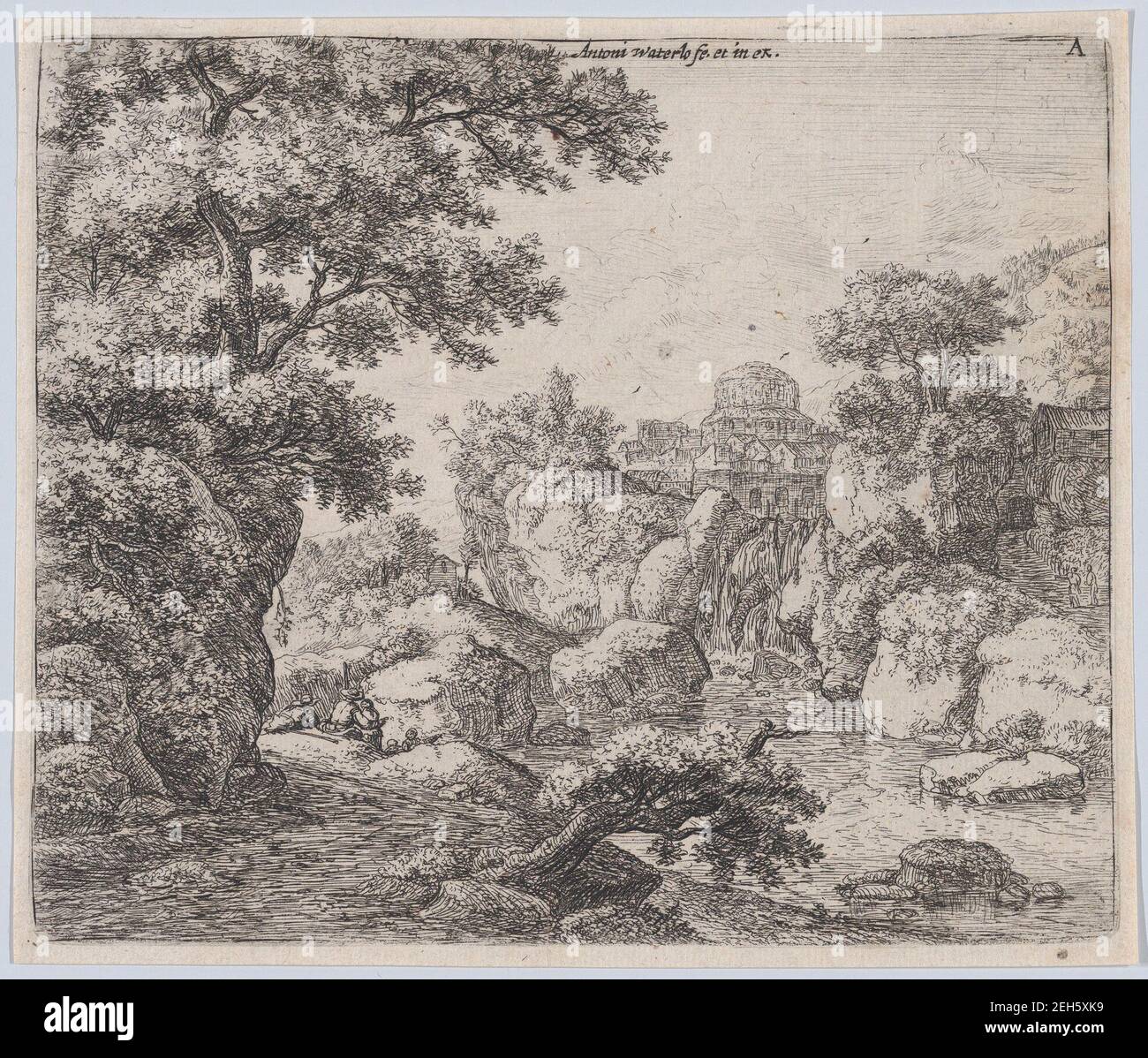 The Dome and the Waterfall, 17th century Stock Photo - Alamy