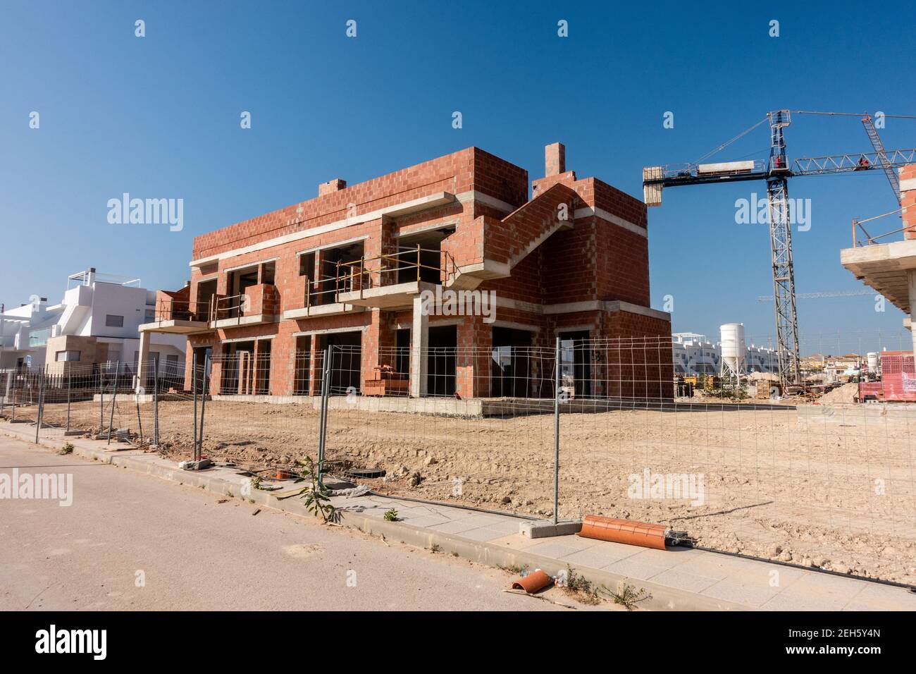 building site in spain Stock Photo - Alamy