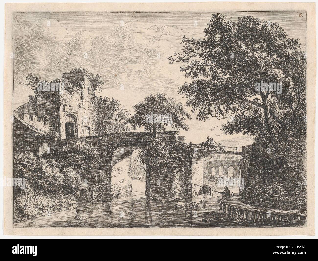 Two Stone Bridges, 17th century Stock Photo - Alamy