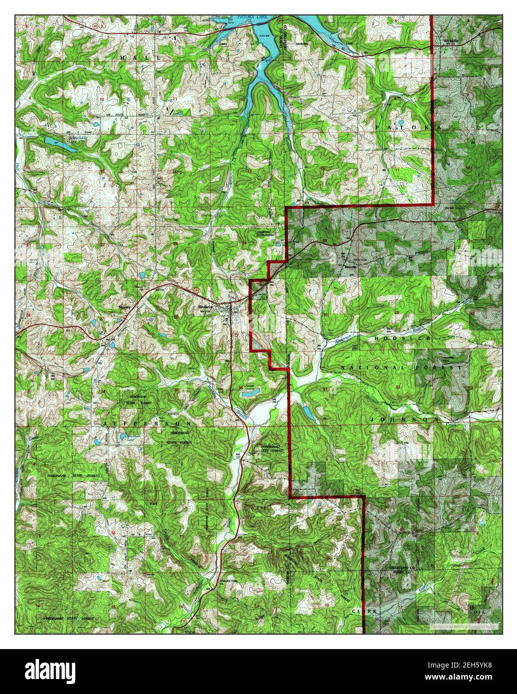 Birdseye, Indiana, map 1993, 1:24000, United States of America by ...