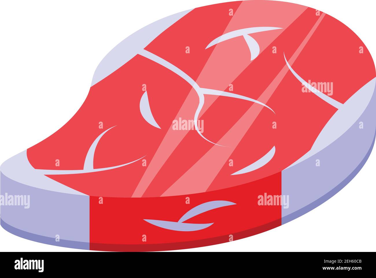 Steak icon. Isometric of steak vector icon for web design isolated on ...