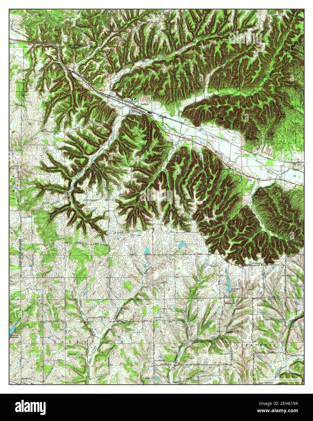 Borden, Indiana, map 1966, 1:24000, United States of America by ...