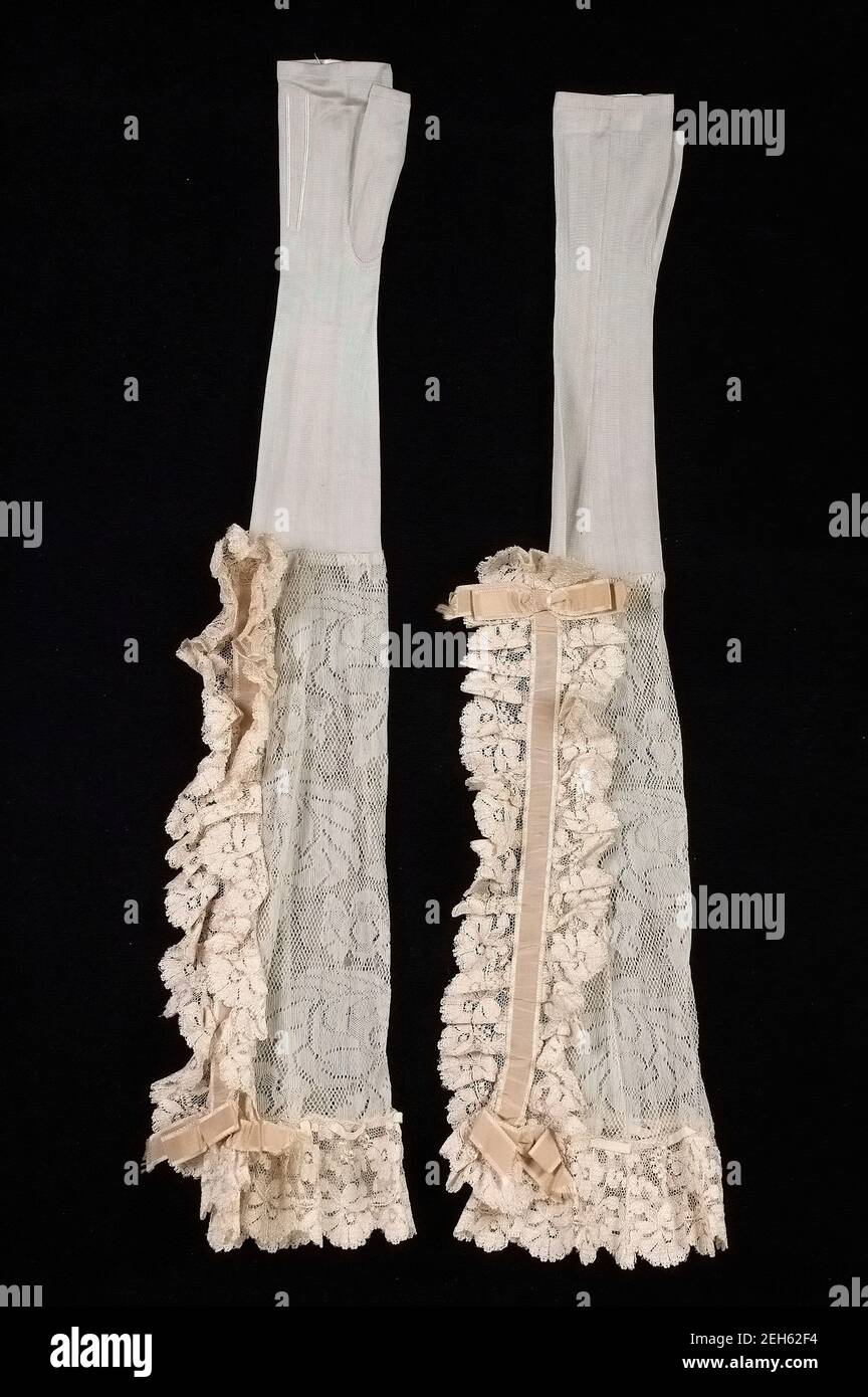 Evening mitts, American, ca. 1880 Stock Photo - Alamy