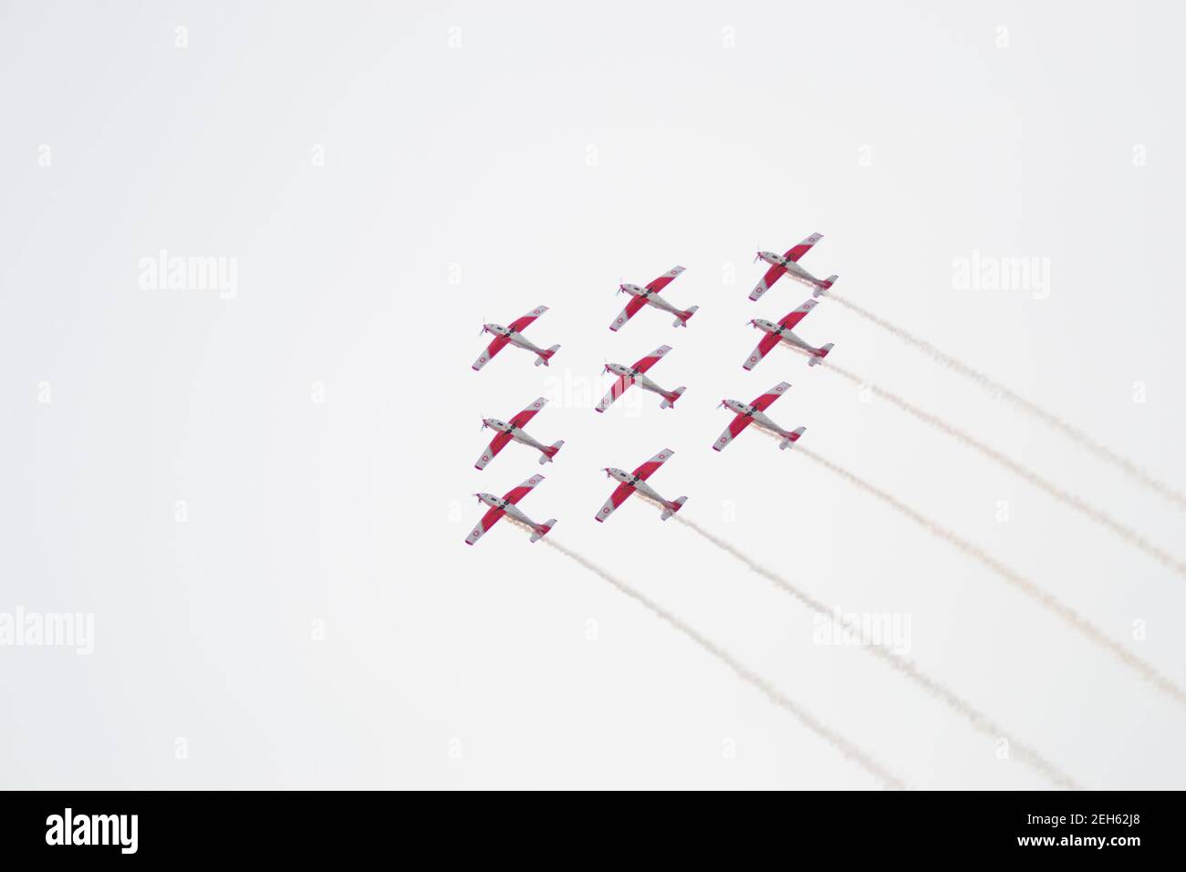 war plane flying in formation Stock Photo - Alamy