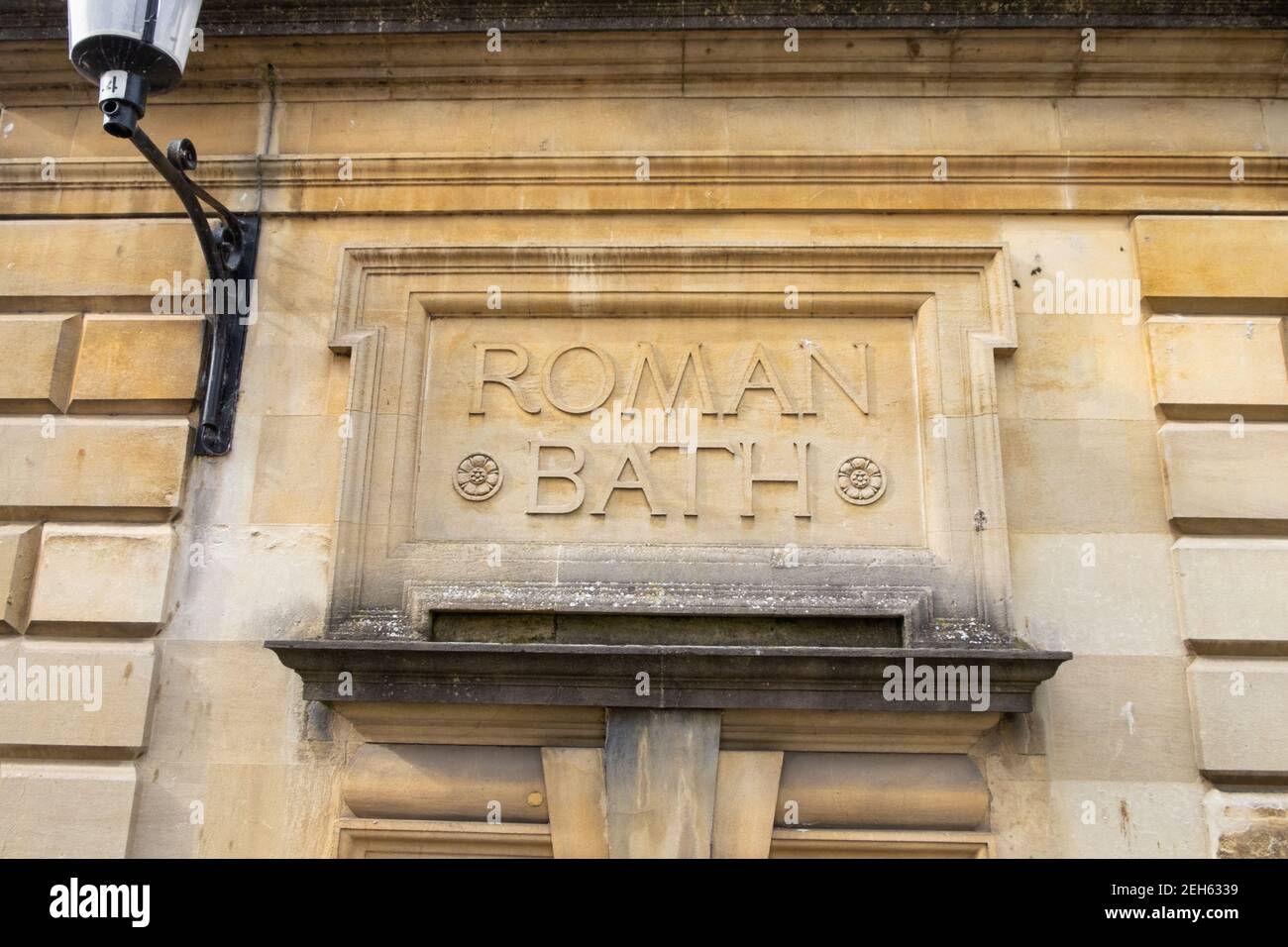 Roman bath sign, bath, somerset, uk Stock Photo - Alamy