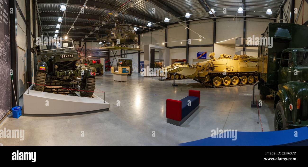 General (panoramic) view of displays in the REME Museum (Royal ...