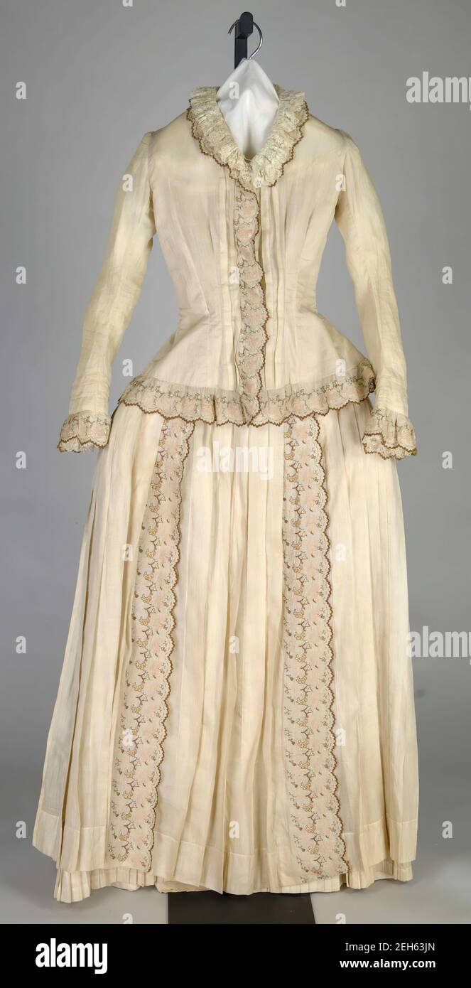 Morning dress, American, 1887 Stock Photo - Alamy