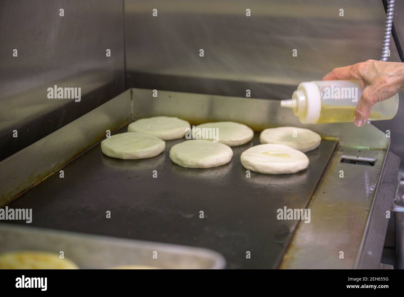 Closeup delicious traditional arepas hi-res stock photography and images - Alamy