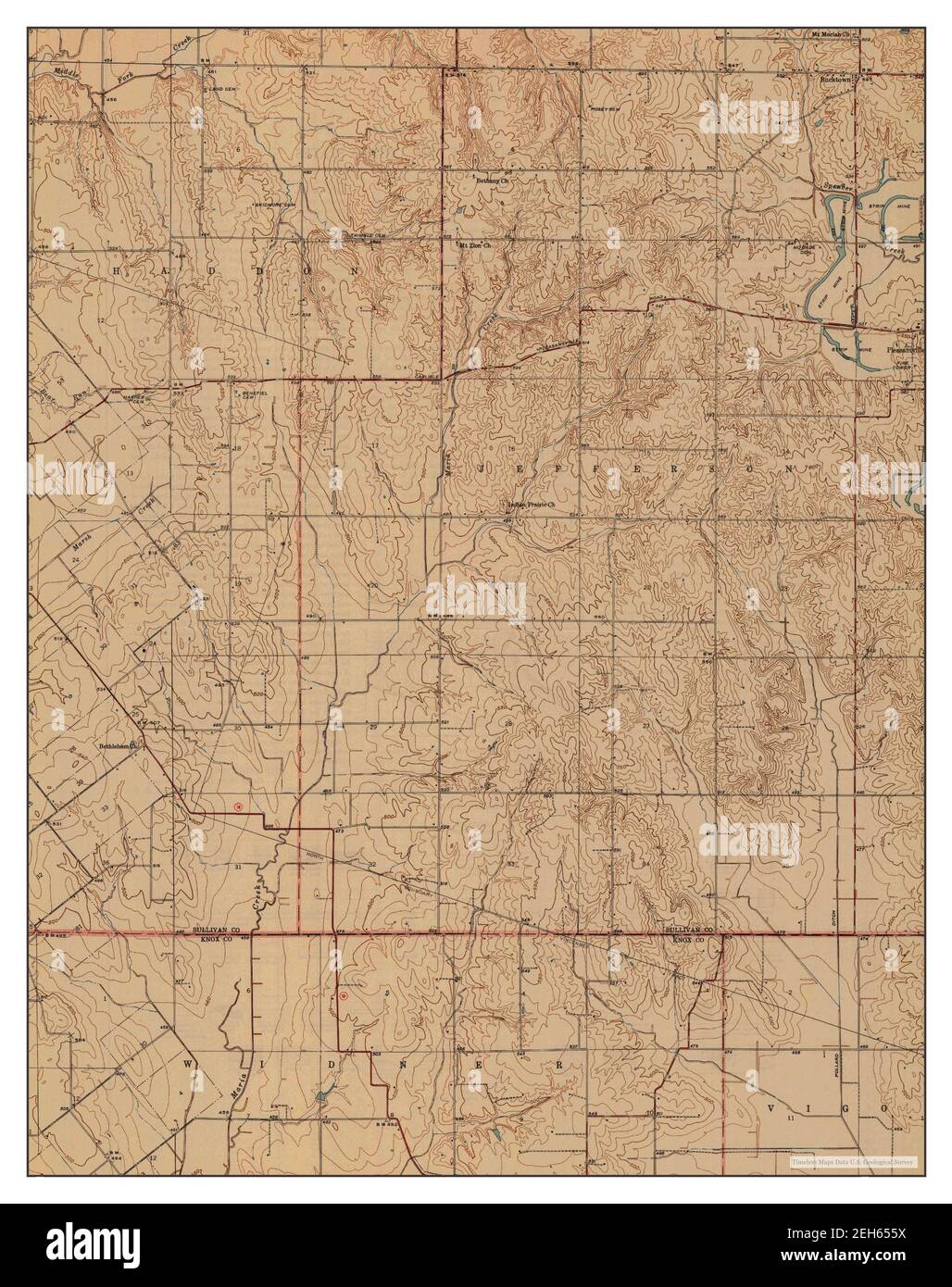 Bucktown, Indiana, map 1944, 1:24000, United States of America by ...