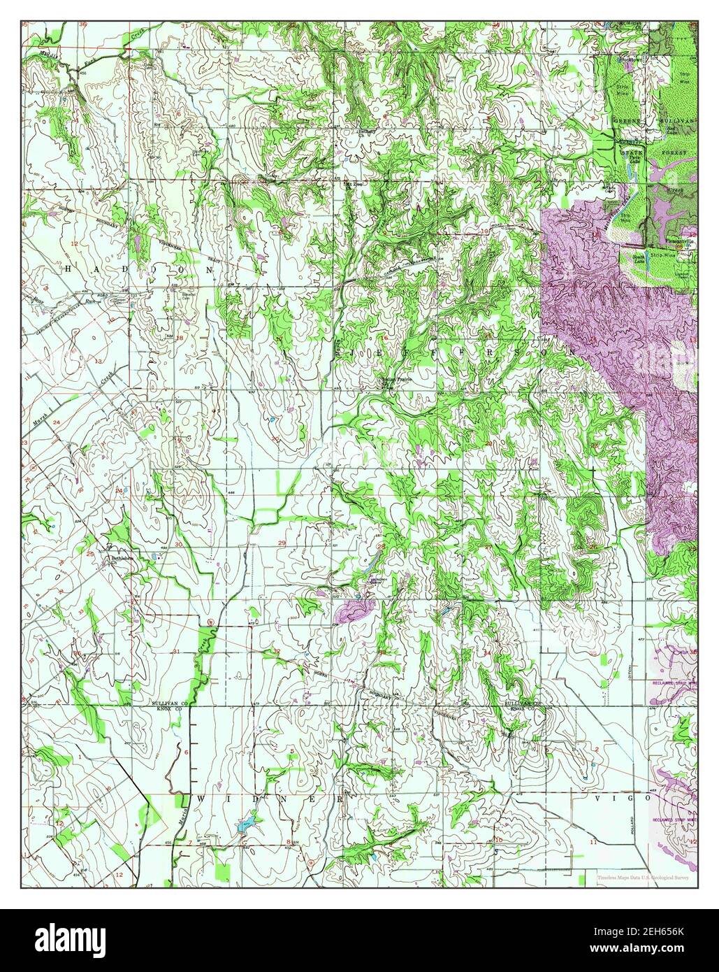 Bucktown, Indiana, map 1957, 1:24000, United States of America by ...