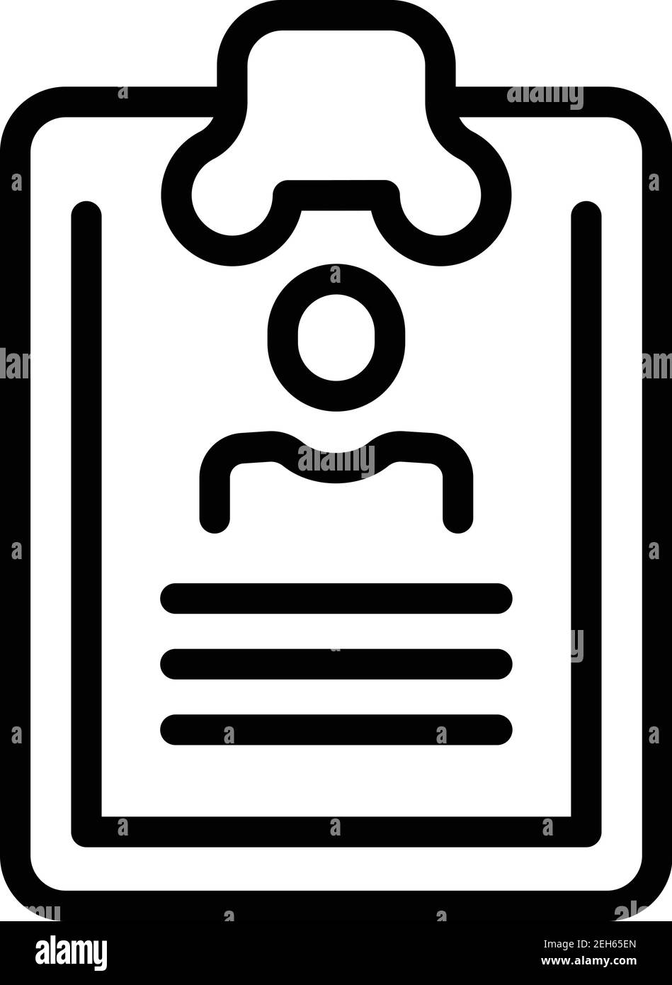 Manager clipboard icon. Outline manager clipboard vector icon for web ...