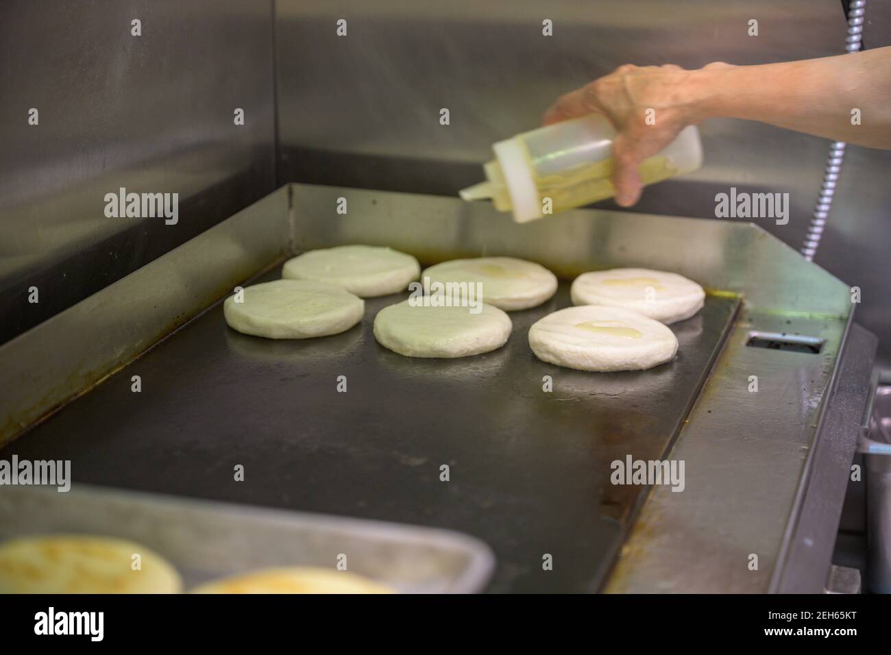 Closeup delicious traditional arepas hi-res stock photography and images - Alamy