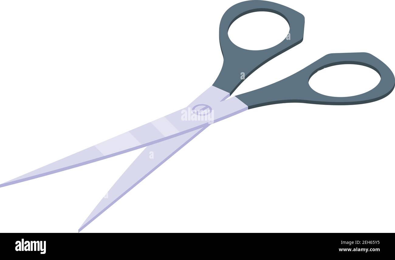 Scissors icon. Isometric of scissors vector icon for web design ...