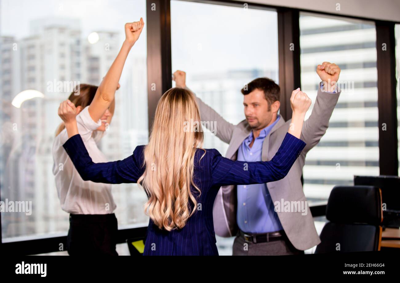 Business coworkers working together at office Stock Photo - Alamy