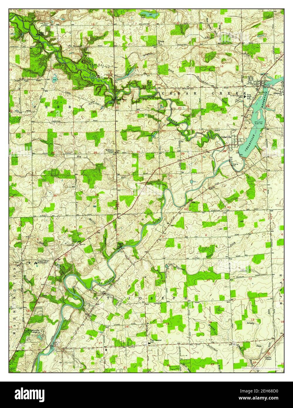 Cedarville Map High Resolution Stock Photography and Images - Alamy