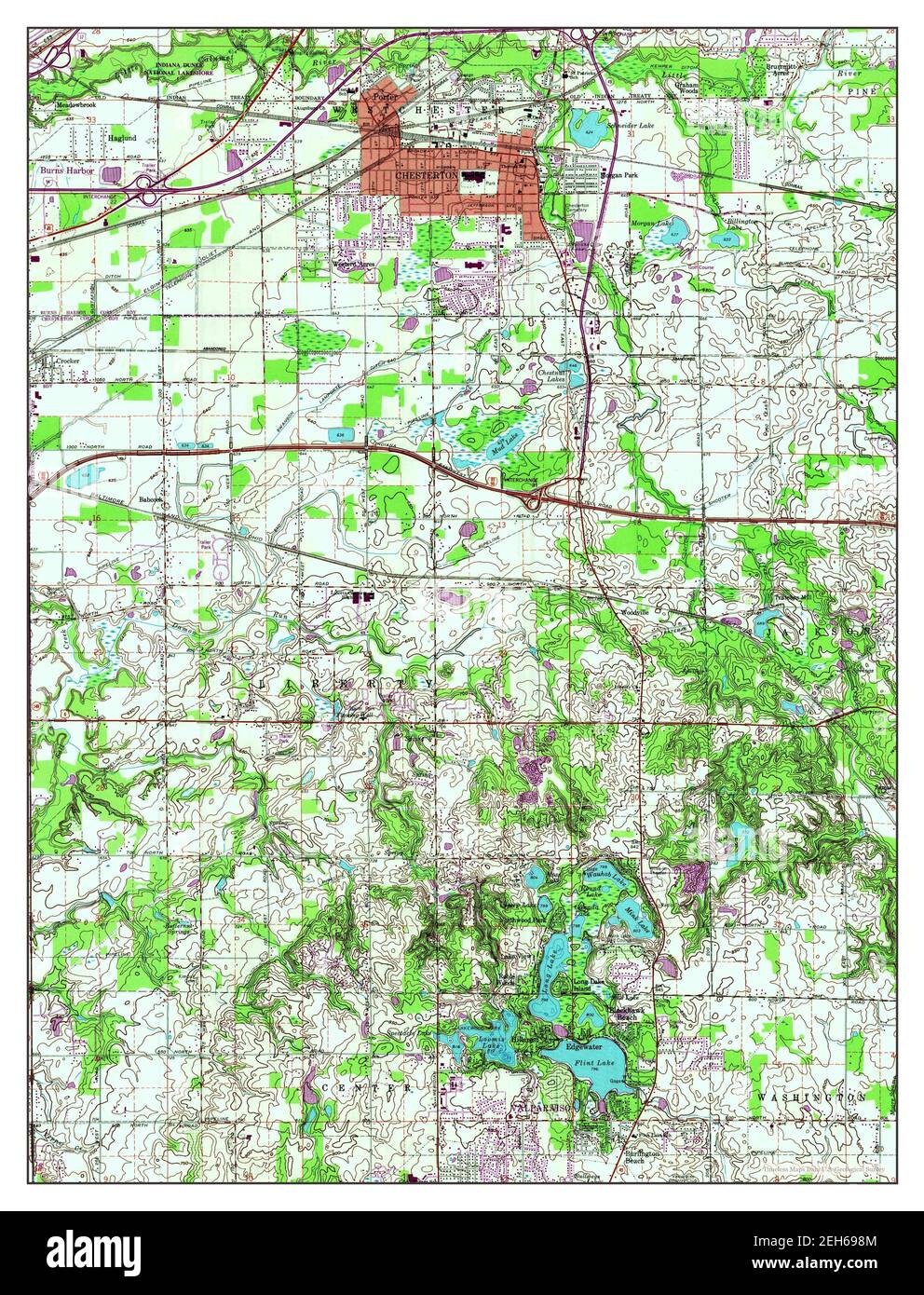 Chesterton, Indiana, map 1962, 1:24000, United States of America by ...