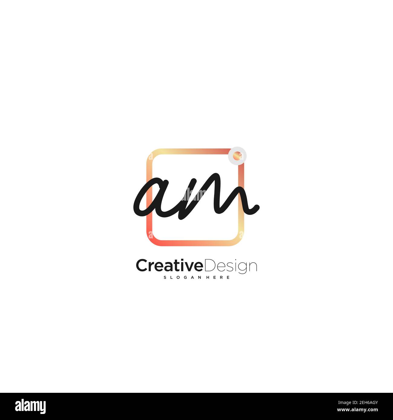 Am modern logo hi-res stock photography and images - Alamy