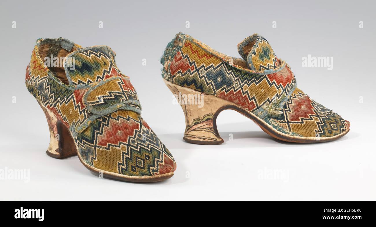 Shoes, British, 1750-69 Stock Photo - Alamy