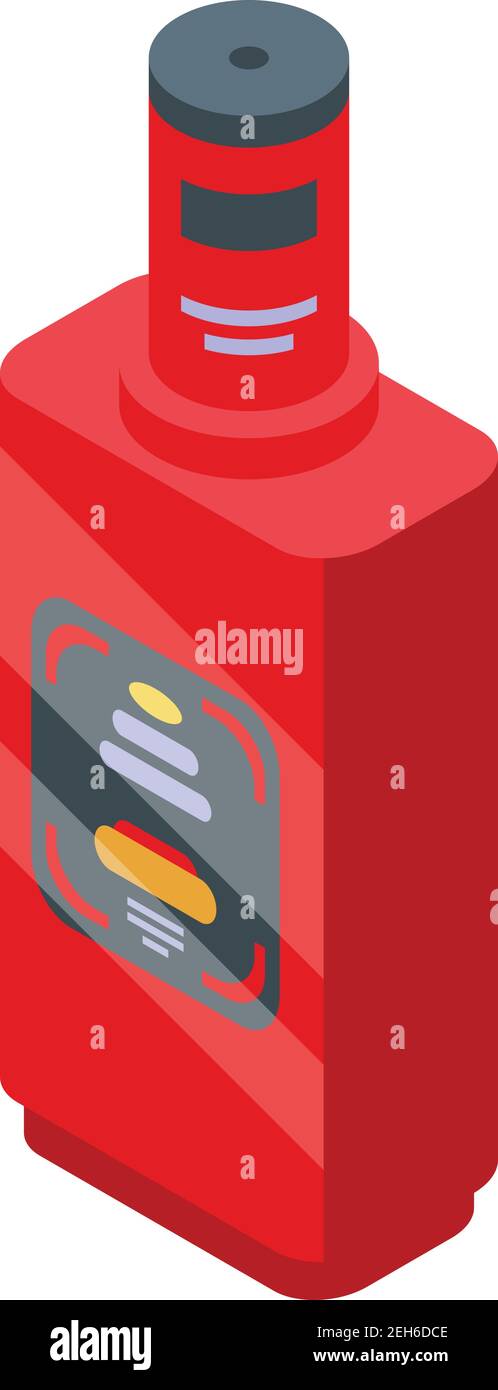 Ketchup icon. Isometric of ketchup vector icon for web design isolated ...