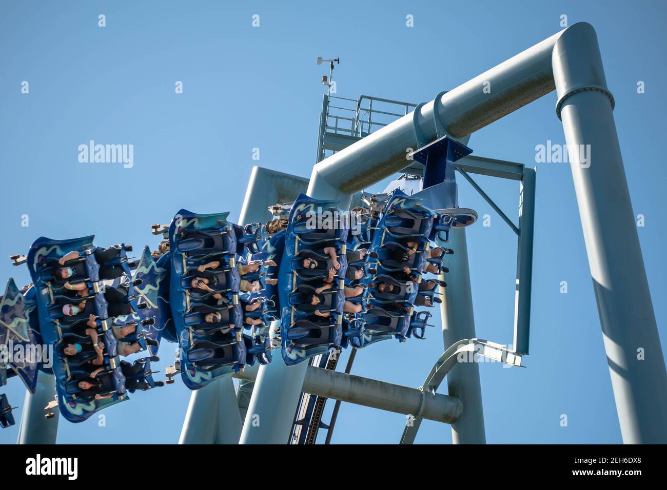 Orlando, Florida. November 15, 2020. People having fun Manta Ray ...