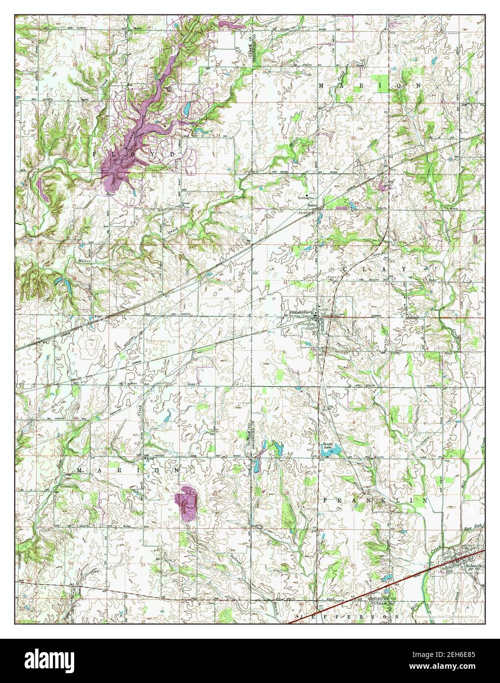 Coatesville map hi-res stock photography and images - Alamy