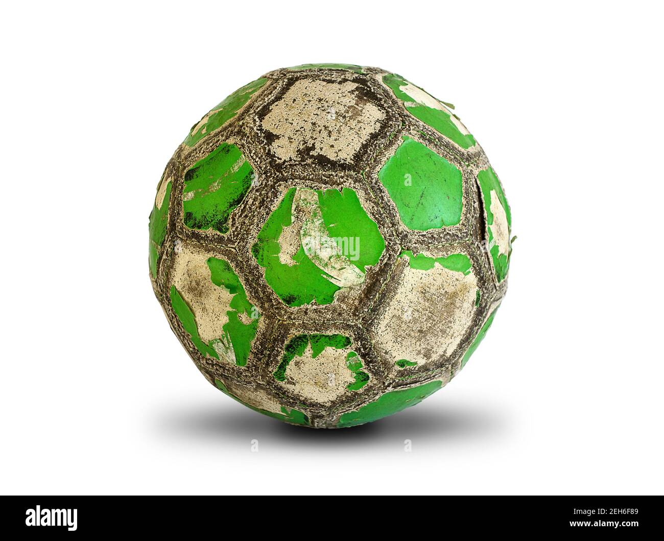 Old soccer ball Cut Out Stock Images & Pictures - Alamy