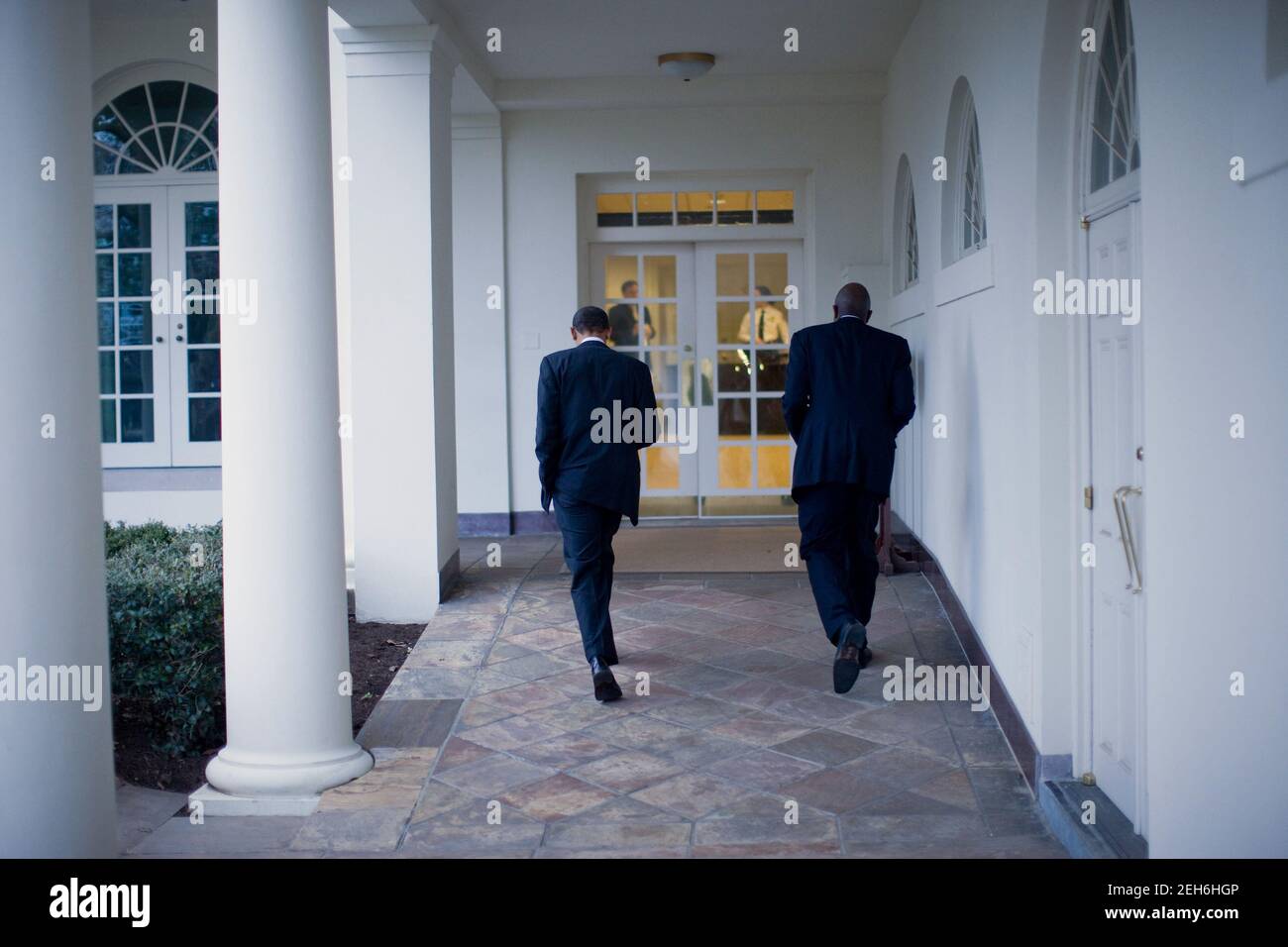 Obama white house residence hi-res stock photography and images - Alamy