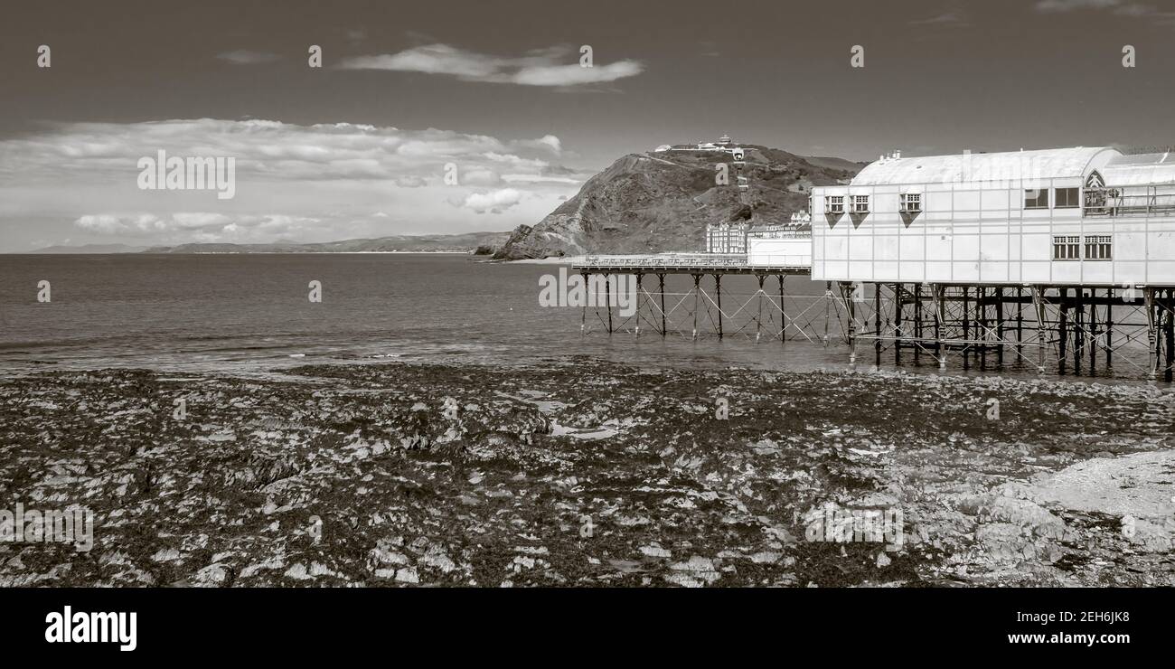 Royal Pier Aberystwyth in West Wales opened in 1865 and was originally ...