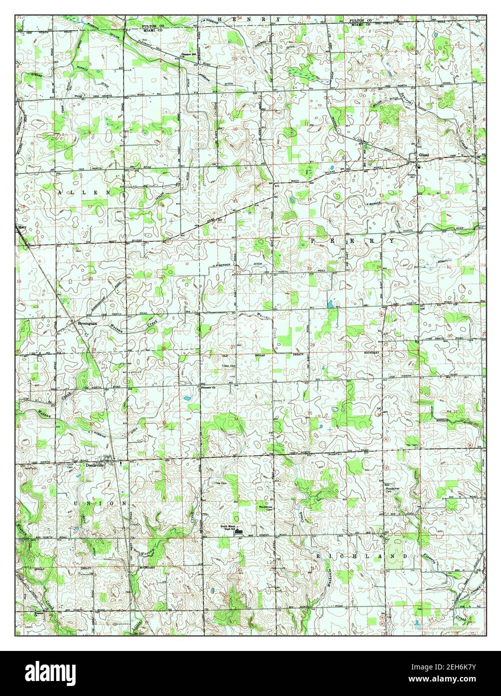 Deedsville, Indiana, map 1992, 1:24000, United States of America by ...