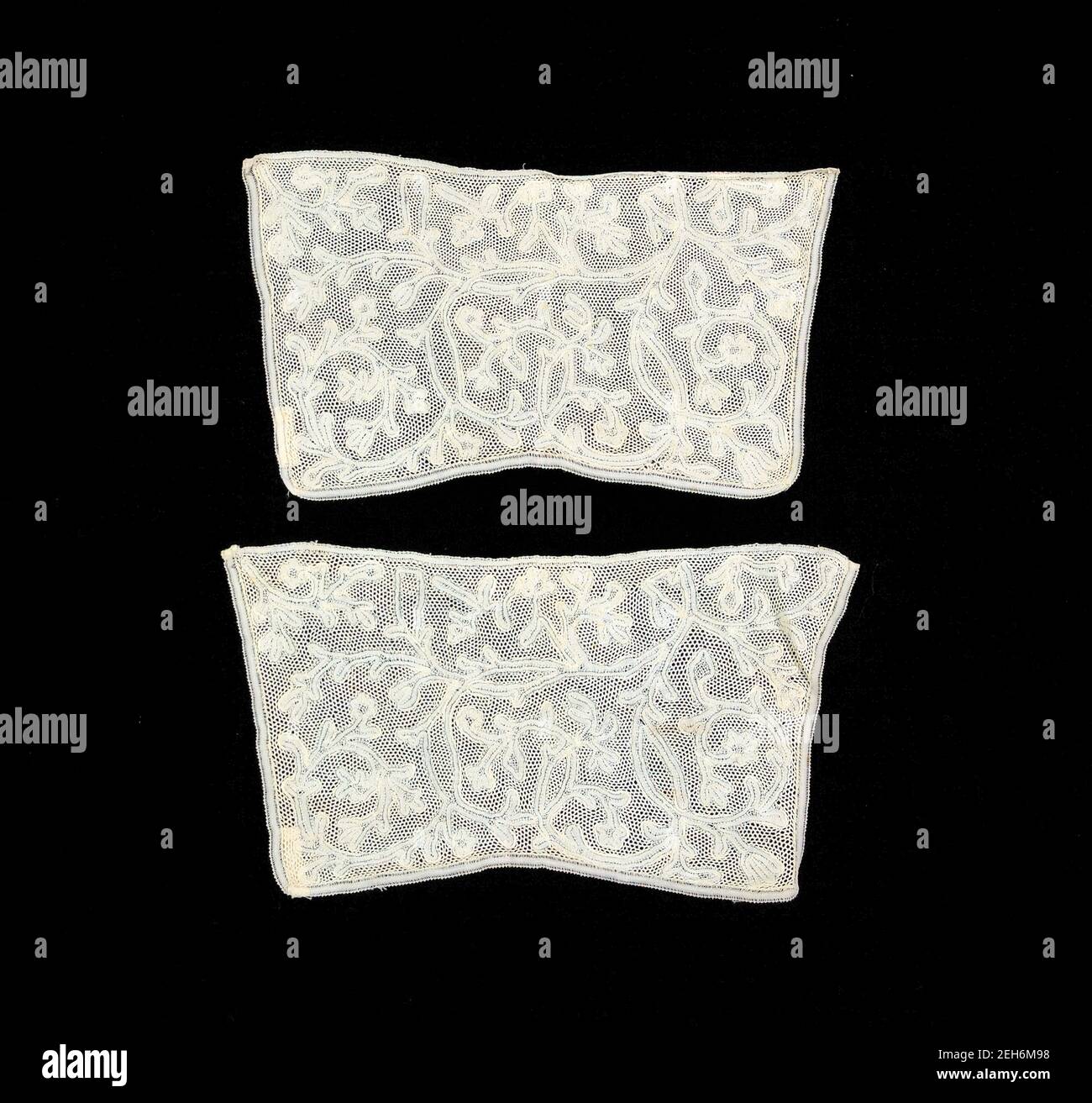 Cuffs, Italian, late 17th century Stock Photo - Alamy