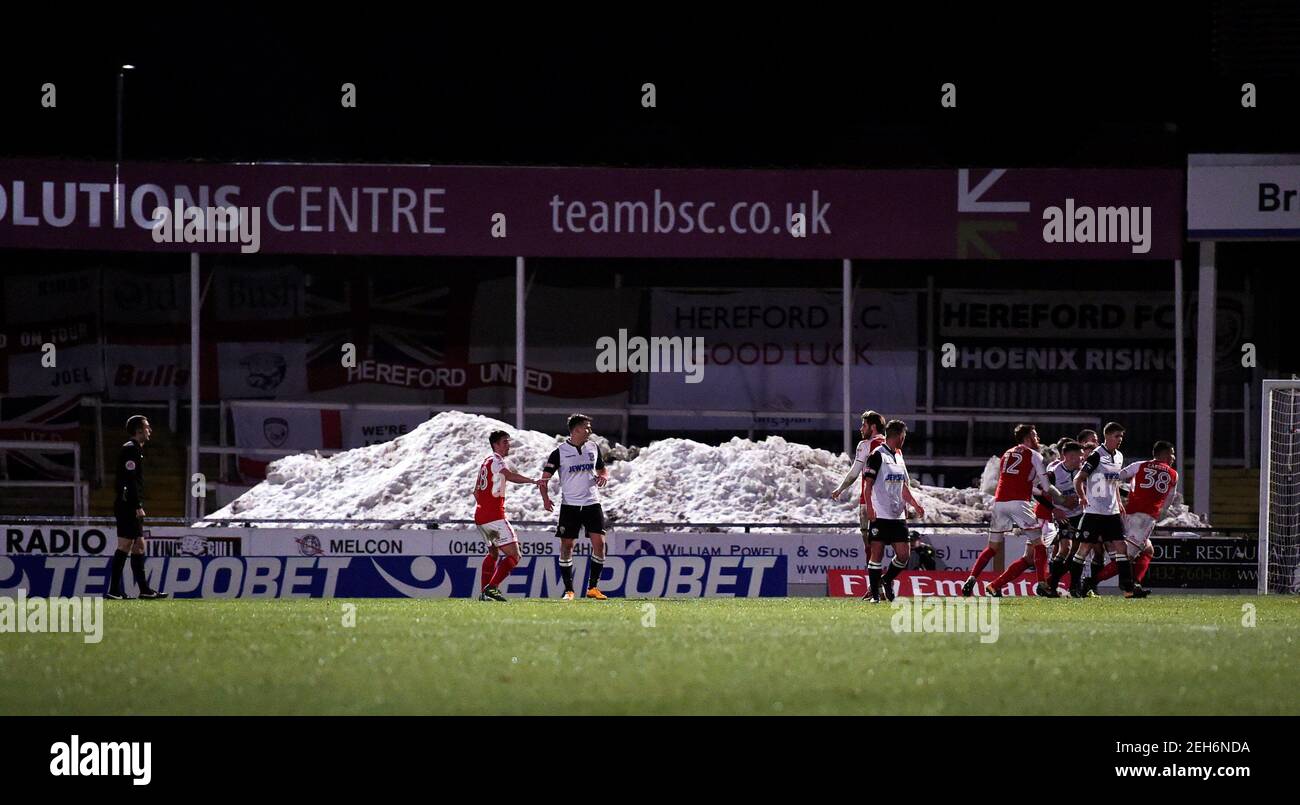 Soccer Hereford United Fc Edgar Street High Resolution Stock ...