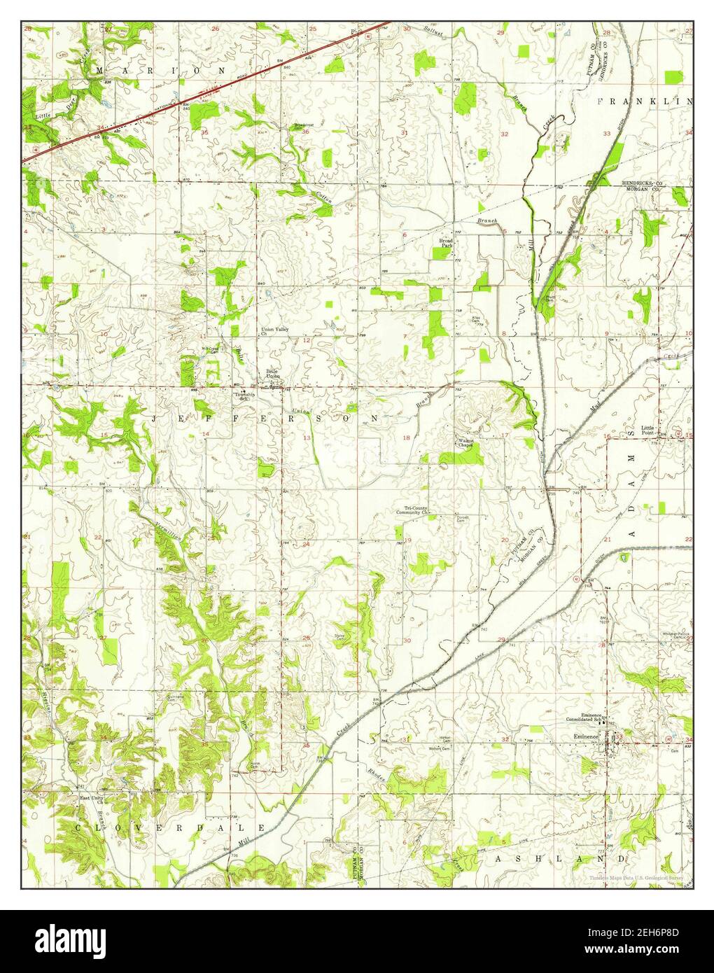 Map Of Eminence High Resolution Stock Photography and Images - Alamy