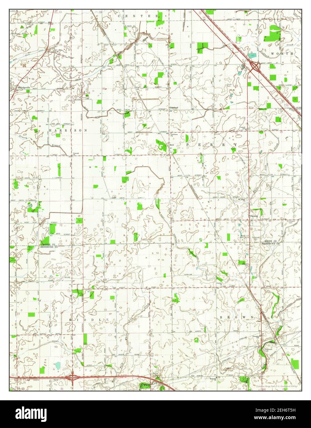 Map of fayette hi-res stock photography and images - Alamy