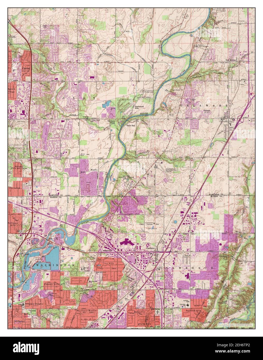 Fishers, Indiana, map 1967, 1:24000, United States of America by ...
