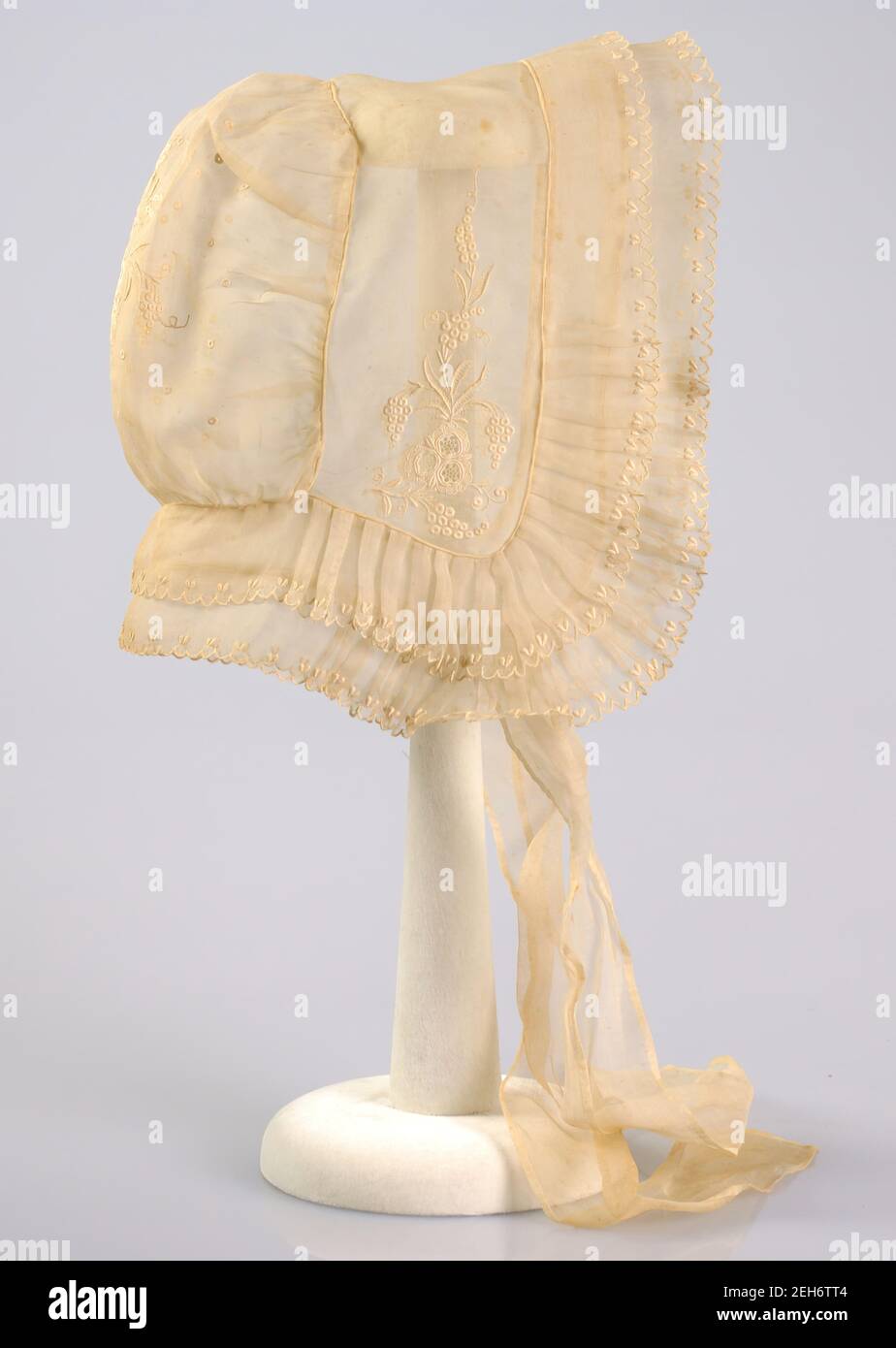 Cap, probably French, ca. 1850 Stock Photo - Alamy