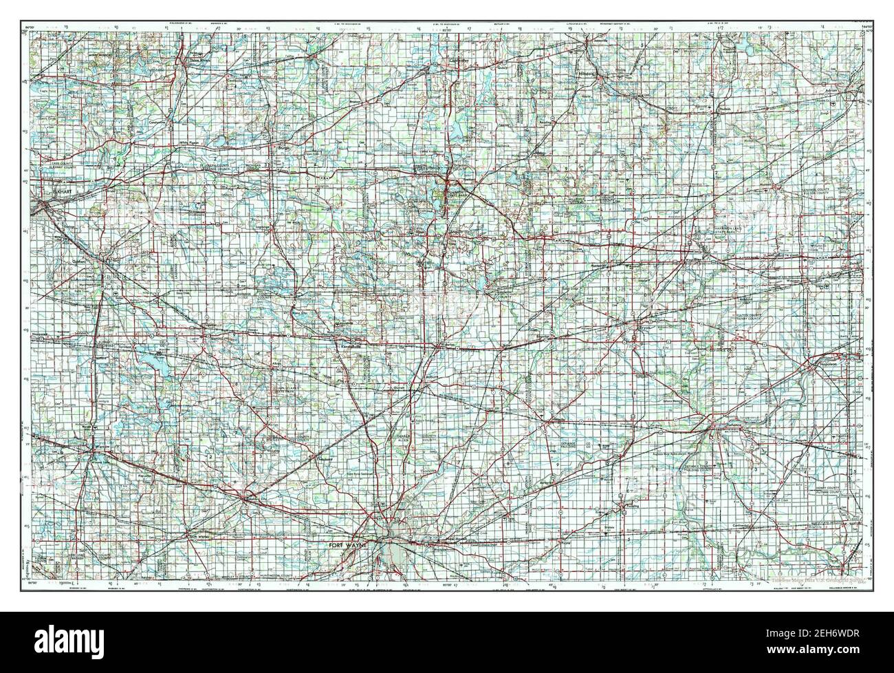 Fort wayne indiana map hi-res stock photography and images - Alamy