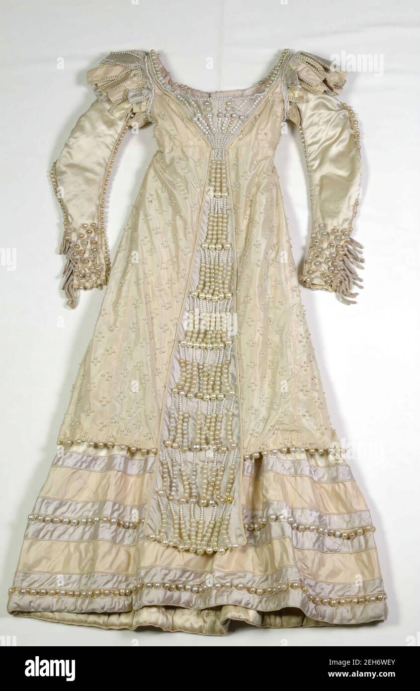 Evening dress, probably French, ca. 1815 Stock Photo - Alamy
